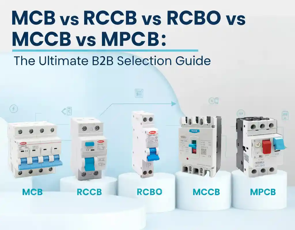 MCB vs RCCB vs RCBO vs MCCB vs MPCB: The Ultimate B2B Selection Guide