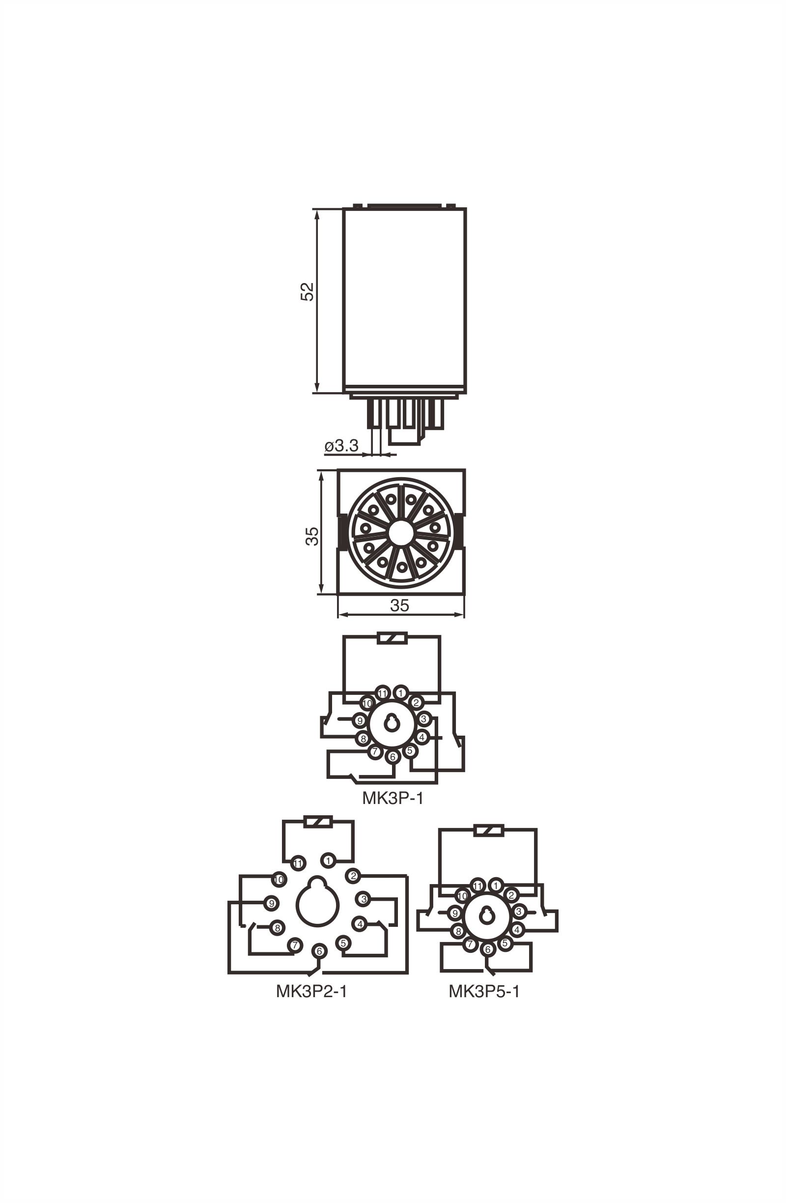 General Relay MK3PN-I