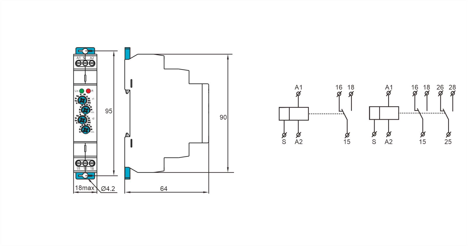 Pulse Output Time Relay TRT8 Pulse Output Time Relay TRT8