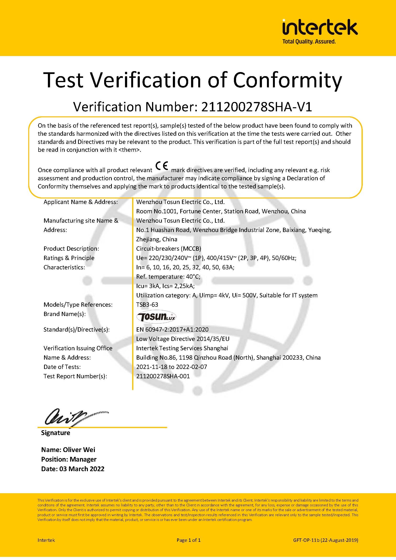Certificaciones TOSUNlux | CE, CB, TUV y estándares globales