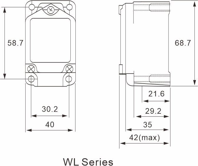 WL Series Limiting Switch Aluminum Casing