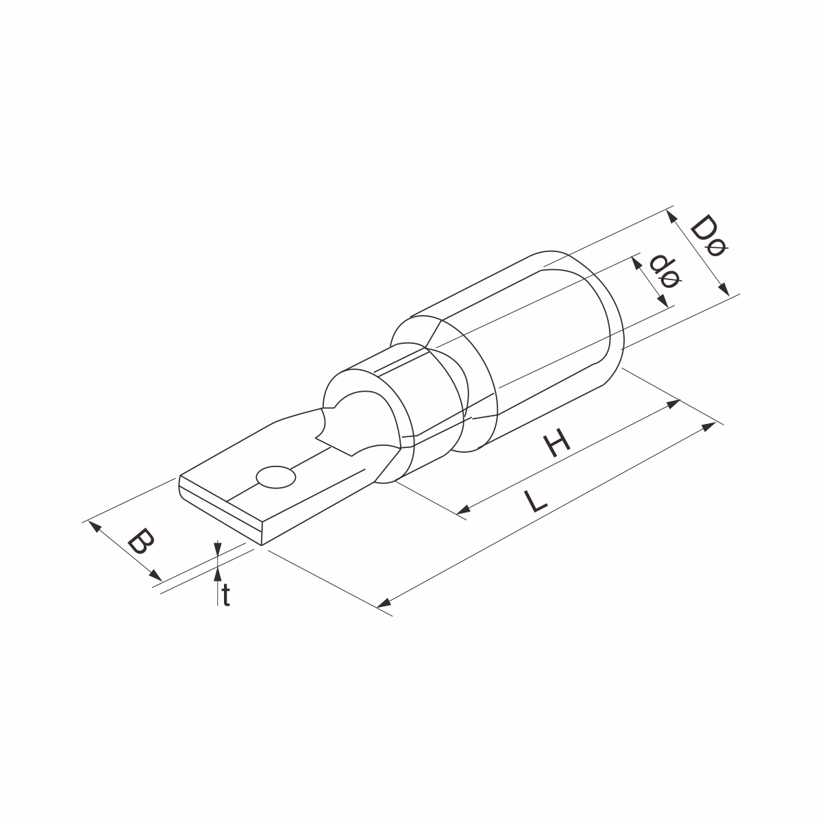 Male and Female Full-insulated Terminal