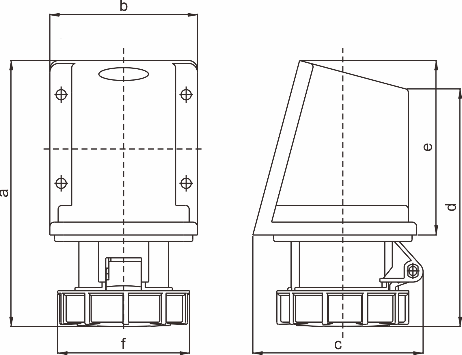 PC Plug Socket Coupling IP 67 113 P