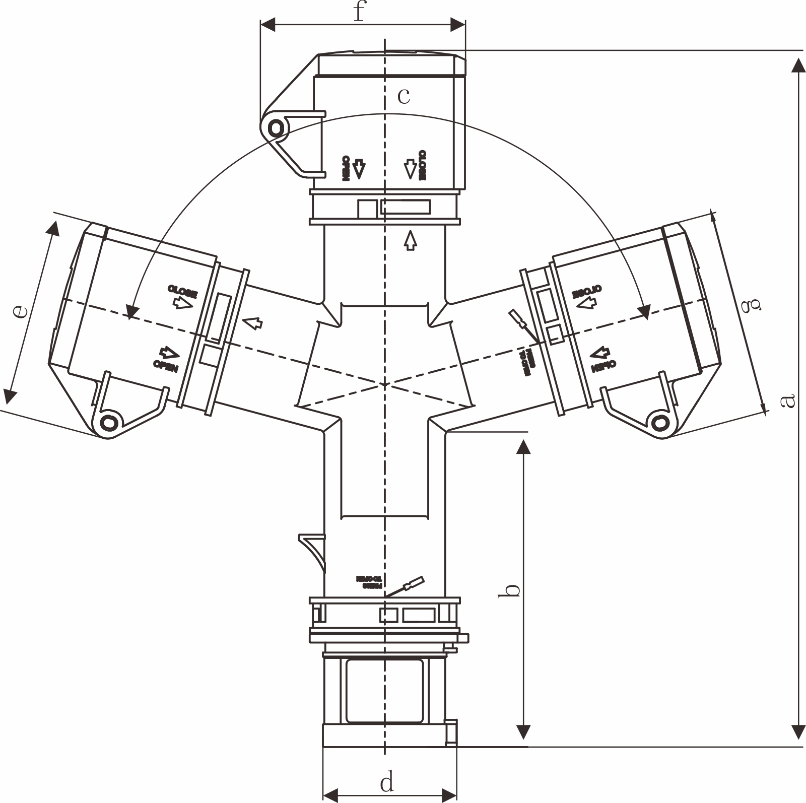 Multi-Function Socket IP 44 13213 S