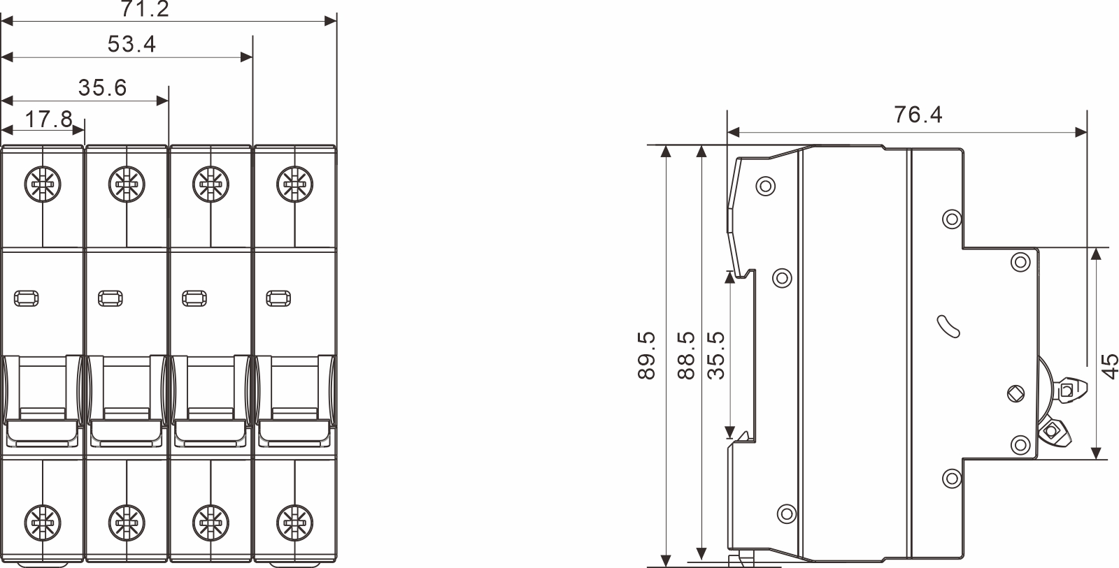 TSB4-125 Miniture Circuit Breaker
