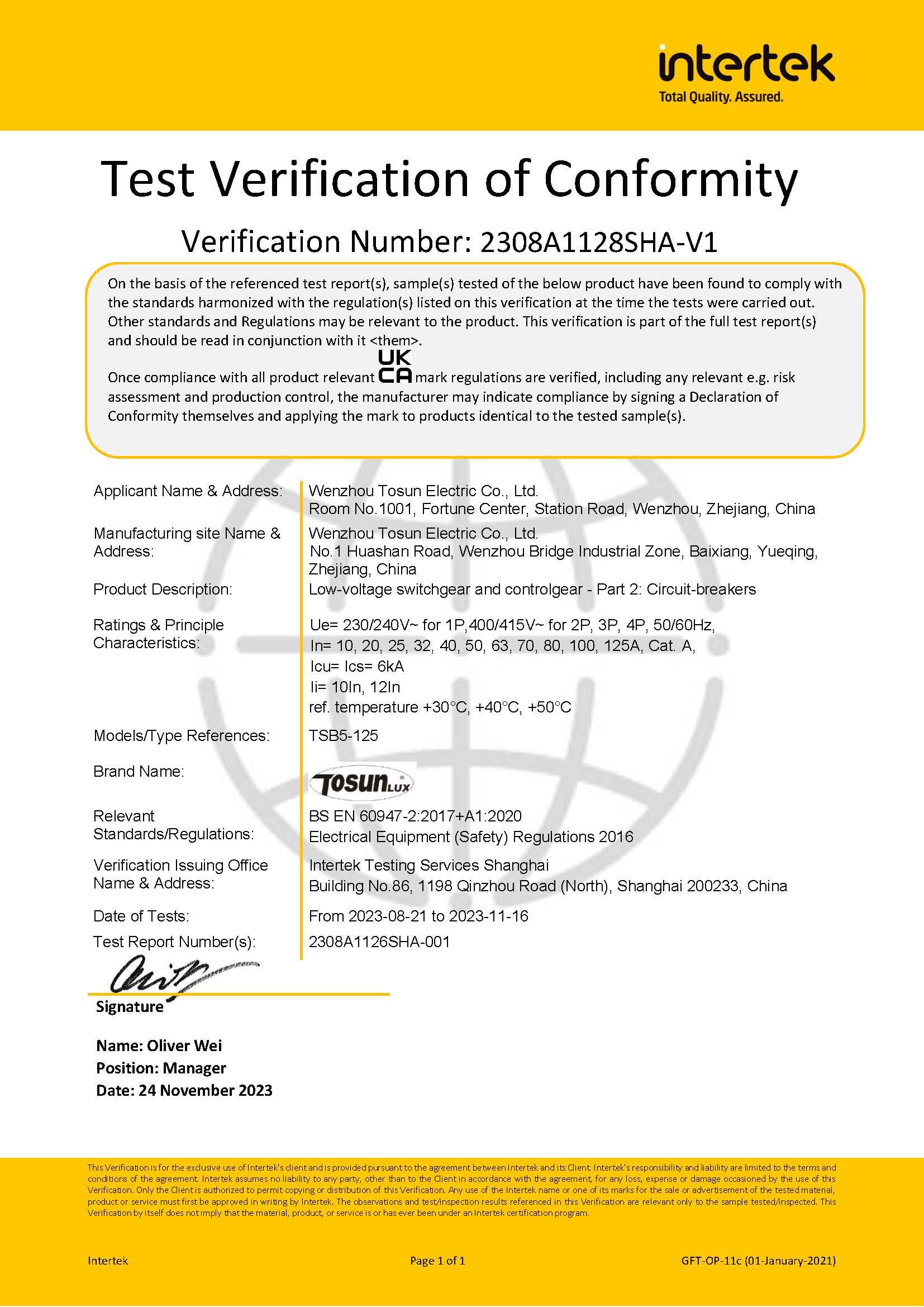 Certificaciones TOSUNlux | CE, CB, TUV y estándares globales