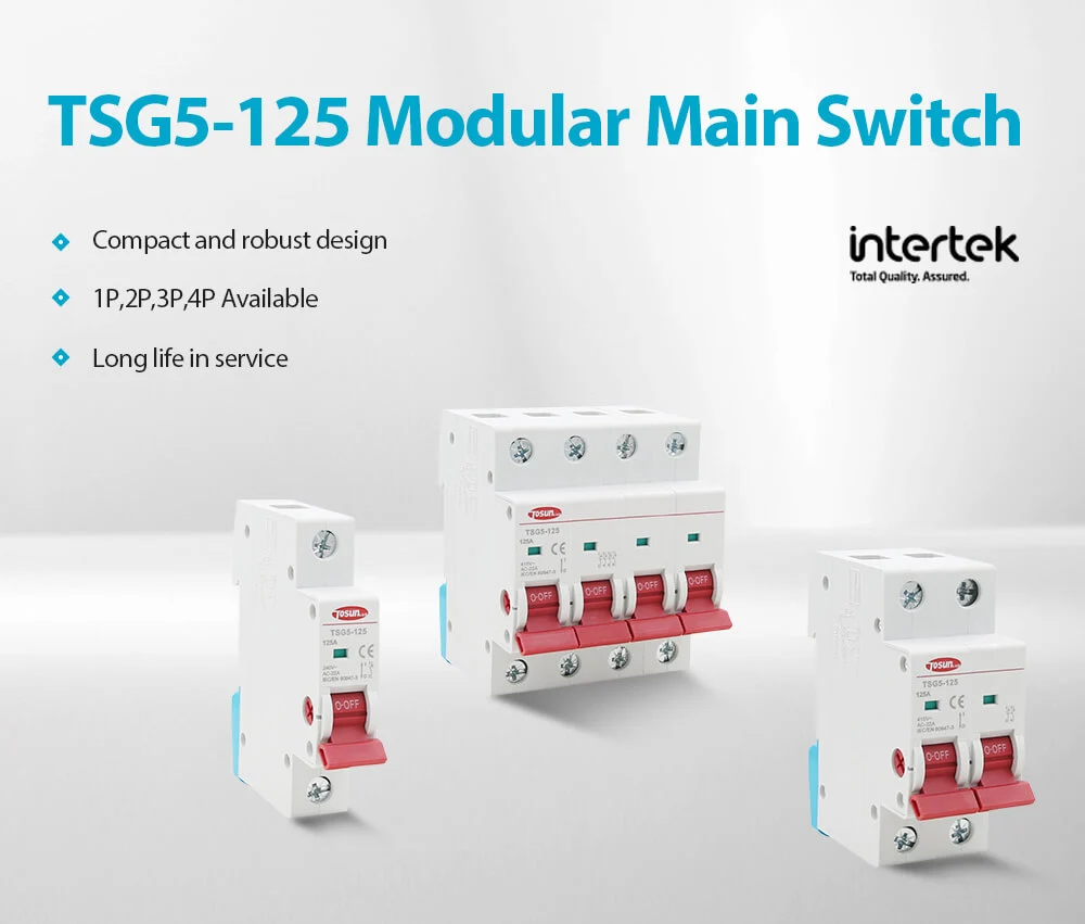 Discover TOSUNlux Modular Main Switches for Reliable Power Control